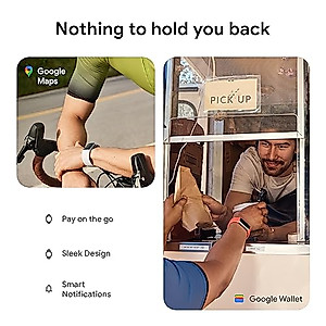 Fitbit Charge 6 Fitness Tracker with Google apps, Heart Rate on Exercise Equipment, 6-Months Premium Membership Included, GPS, Health Tools and More, Gold/Coral, One Size (S & L Bands Included)