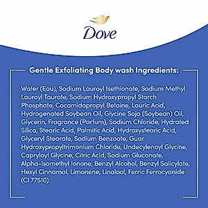 Dove Body Wash Instantly Reveals Visibly Smoother Skin Gentle Exfoliating Effectively Washes Away Bacteria While Nourishing Your Skin 22 oz 4 Count