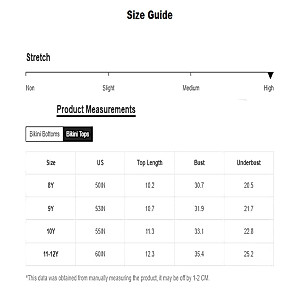 SHENHE Girl's 3 Piece Cute High Waisted Ruffle Trim Swimsuit Bikini Sets with Beach Skirt Light Blue 10Y