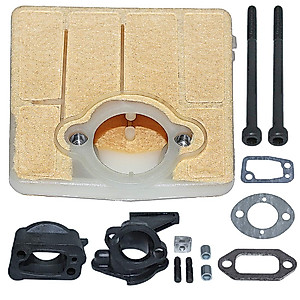AUMEL 501807105 Intake Manifold Bolt Adaptor Air Filter Kit For Husqvarna 266 61 66 Chainsaw -M5