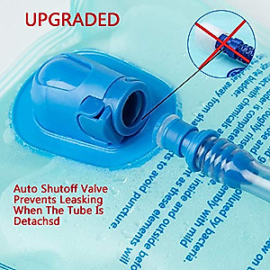 2 Pack Hydration Bladder 2 Liter,Leak Proof Water Reservoir, BPA Free Military Water Storage Bladder Bag Hydration Pack Replacement Easy Clean for Bicycling Hiking Camping Hunting Running