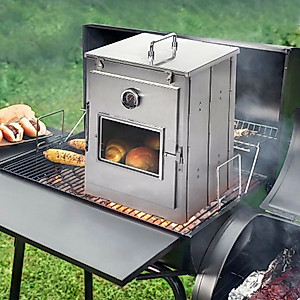 REDCAMP 16" H Foldable Camping Oven with Storage Handbag,Stainless Steel Portable Camping Stove for Baking Cinnamon Rolls, Breads and Muffins with Wood Burning Fire,Propane Stoves,Campers,Baking BBQ