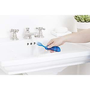 Radius Toothbrush Bundle - 1 Original Left Hand Toothbrush + 1 Travel Case [Colors May Vary]