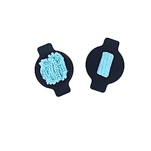 TECKEEN 5Pcs Robotic Wet Sponges Water Wick Cap Kit for iRobot for Braava 380 380t 320 Mint 4200 4205 5200 5200C