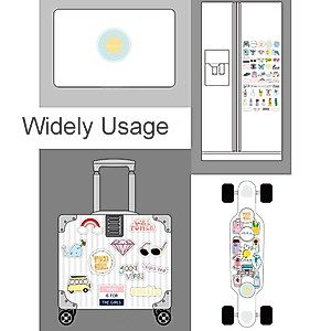 Vsco Stickers for Water Bottle 50 Packs, Cute Waterproof Aesthetic Vinyl Decal Stickers for Teens Girls Perfect for Waterbottle Laptop Phone Travel