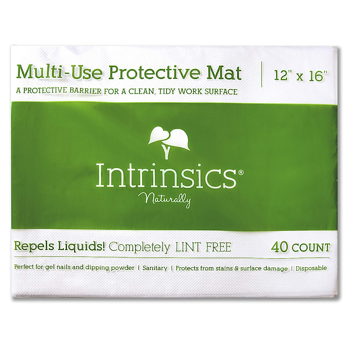 INTRINSICS Multi-Use Protective Mat, 12" x 16", 40 count pack