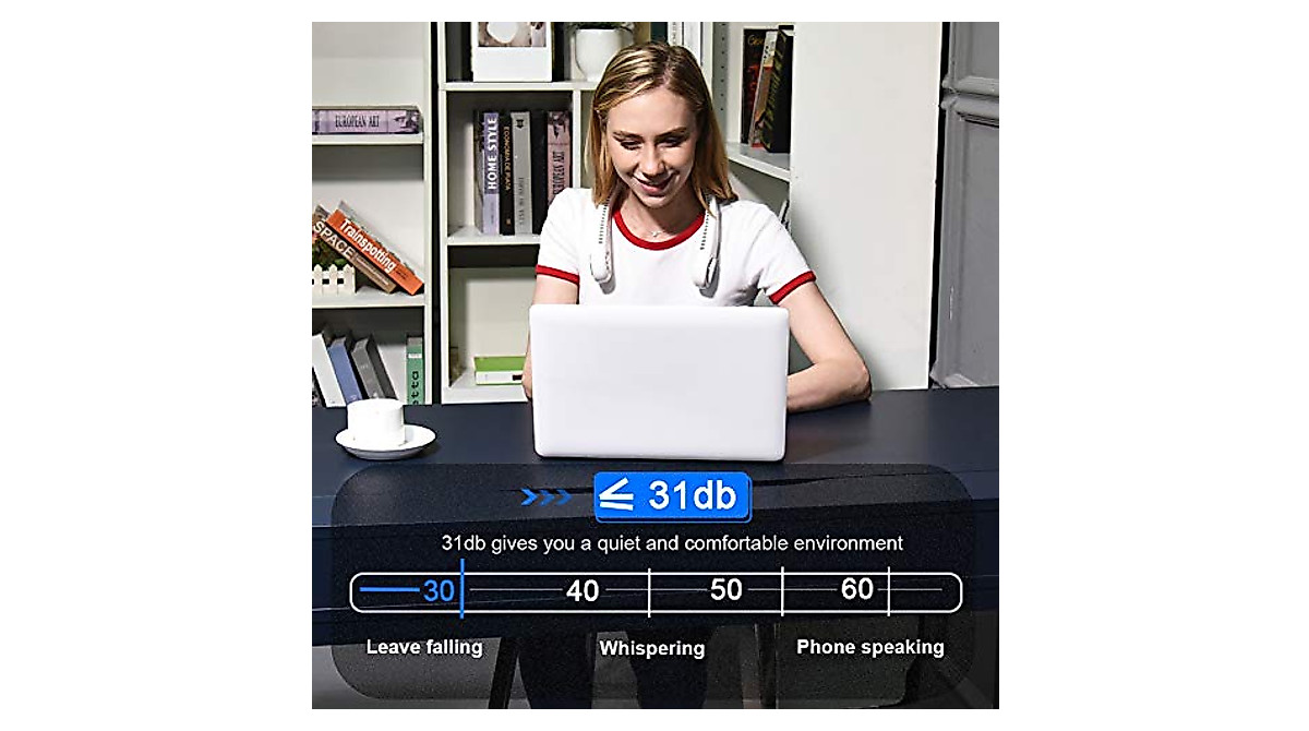 ITHKY Hands-Free Bladeless Neck Fan – 360° Cooling