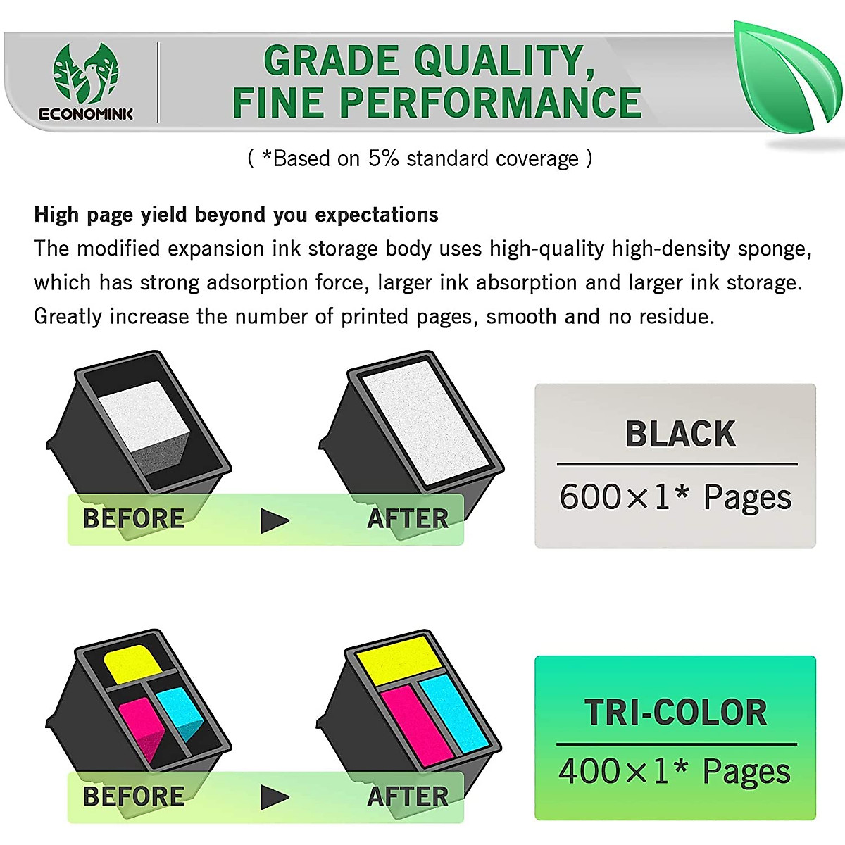 240 and 241 Black Color Combo Pack, Remanufactured Ink Cartridge Replacement for Canon PG-240 XL CL-241 XL for Pixma MG4220 MG3122 MX472 MX452 MG3220 MG3120 MG2120 MG3520 MX532 MG3600 TS5120 MG3620