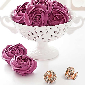 Woven White Clear Crystal Love Knot Work Clip On Earrings For Women Non Pierced Ears Silver Plated Brass