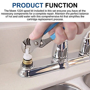 LEDBarz 2025 Upgrade 97479 Stem Extension Kit for Moen Monticello Series Widespread Bathroom Sink Faucet replacement parts for Moen 1222 1224