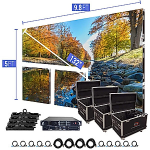 LED Video Wall P3.9mm 9.8' x 5 Indoor - Nova System - Turn-Key Package
