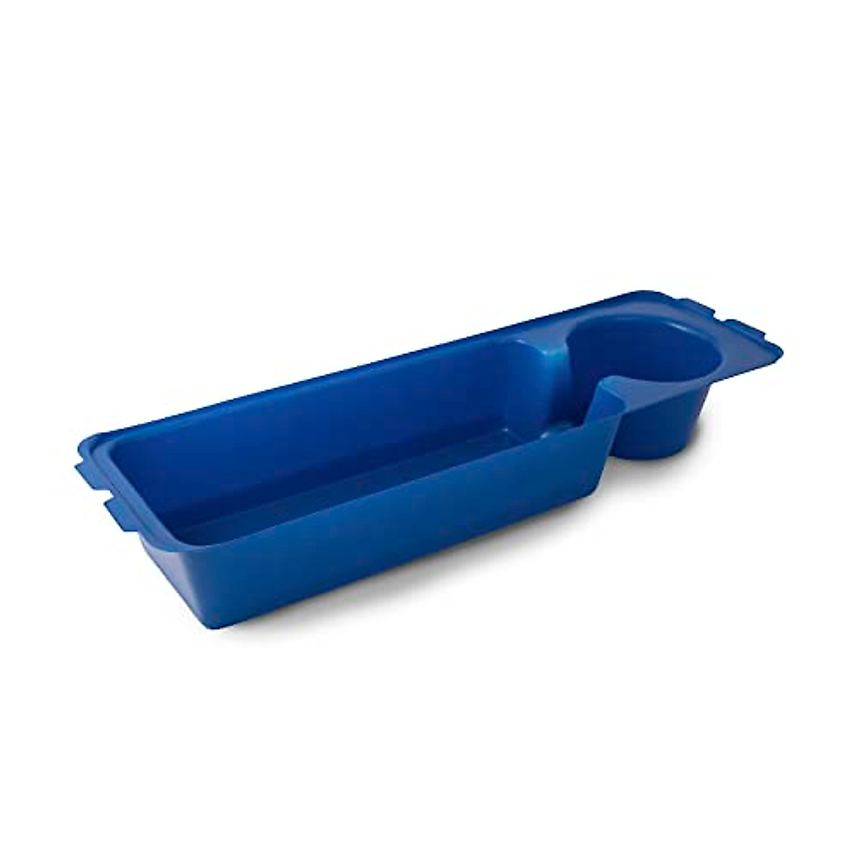 Heavy Duty Clear Plastic Insert/Tray/Cup Holder for Walker Basket (Blue)