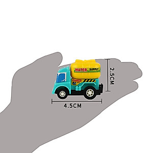 Laxdacee Pull Back Car,12 Pack Assorted Mini Plastic Construction Vehicle Set, Car Truck Toy for Kids, Boy, Girl, Child Birthday Party Favors, Goody Bag, Prizes, Pinata Filler Supplie