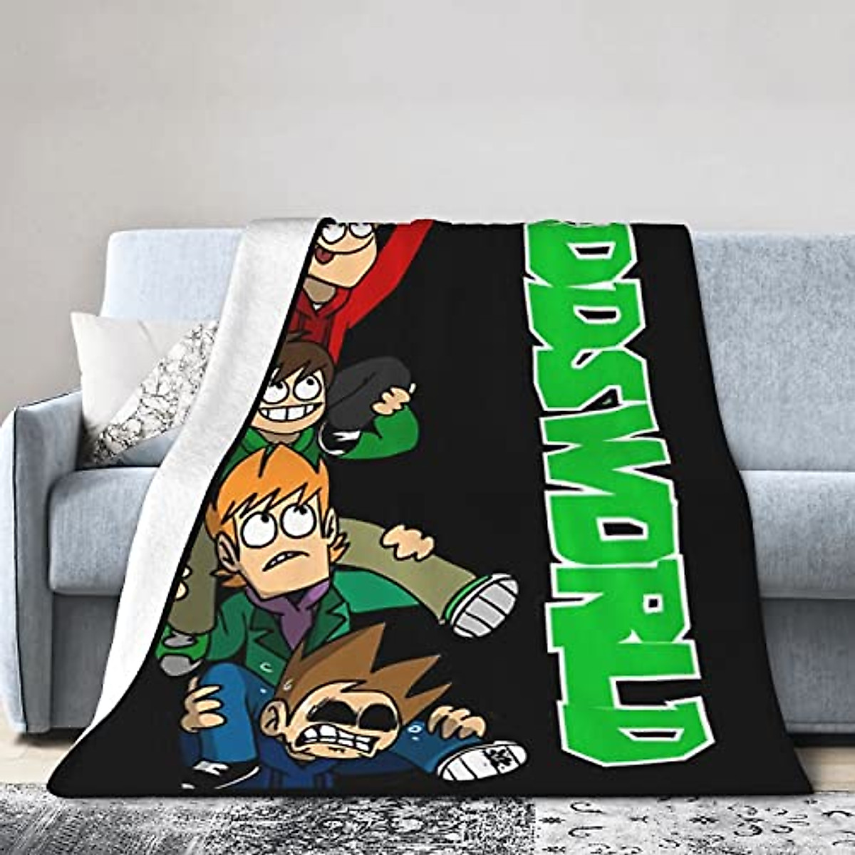 PankooClub Anime Manga Eddsworld Blanket Flannel Fleece Lightweight Throw Blankets All Seasons Bed Couch Office Outdoors 40"X30"
