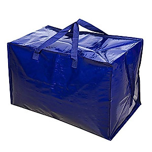 VENO 12 Packs Heavy Duty Large Storage Moving Bags Bundles, 6 Packs of Large Moving Bags with Strap and 6 Packs Oversize Moving Storage Bags