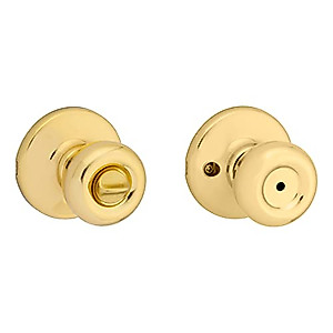 Kwikset 93001-870 Tylo Bed & Bath Knob in Polished Brass