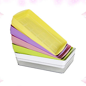 Cabilock Plant Propagation Tray Germination Dome sprouter Container Bean Sprouting Tray Germination Station Plant Starter Tray Sprouter Tray with Lid Growing Trays Pot Flat Ground