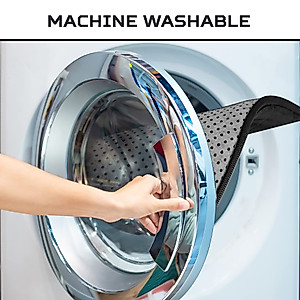 Effiliv Bathroom Rug Set 5 Piece - Memory Foam Bathroom Mat Set, Soft and Comfortable, Non-Slip Thick Absorbent Bath Mats, Machine Washable, Black