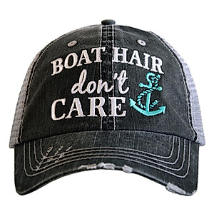 KATYDID Boat Hair Don’t Care Baseball Cap - Trucker Hat for Women - Stylish Cute Sun Hat Mint