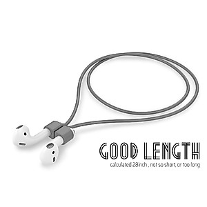 cobcobb Ultra Strong Magnetic Airpod Pro Strap Anti-Lost Cord Sports Lanyard Compatible with Airpods 3rd 2nd Generation Pro 3 2 1 (Grey)