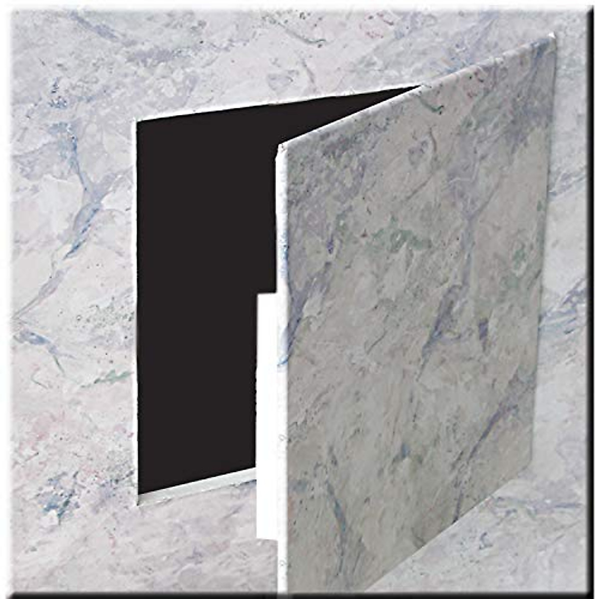 Watts APU16 Spring Fit Drywall Access Panel, White, 8 inch x 8 inch & Fluidmaster AP-0808 Click Fit Access Panel for Plumbing, Wiring, and Cables, Size 8-In. x 8-In., Easy Install, White