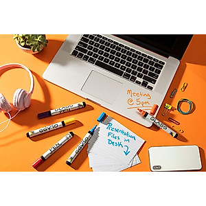 Glass Pen Liquid Paint Marker: Glass Writing Pens and Painting Markers with Washable, Erasable Ink - Windows, Mirrors, Signs, Crafts - 2 Pack, Black 5mm Narrow and White 5mm Narrow Tip Pens