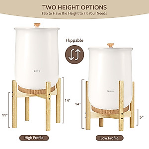 Keenray Wooden Adjustable Stand for Towel Warmers, Solid Wood Stand to Fit Different Sized Towel Warmers(8’’-15’’), Ideal Stand Accessories for Bathroom