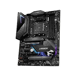 MSI MPG B550 Gaming Carbon WiFi Gaming Motherboard (AMD AM4, DDR4, PCIe 4.0, SATA 6Gb/s, Dual M.2, USB 3.2 Gen 2, HDMI/DP, Wi-Fi 6 AX, ATX, AMD Ryzen 5000 Series Processors)