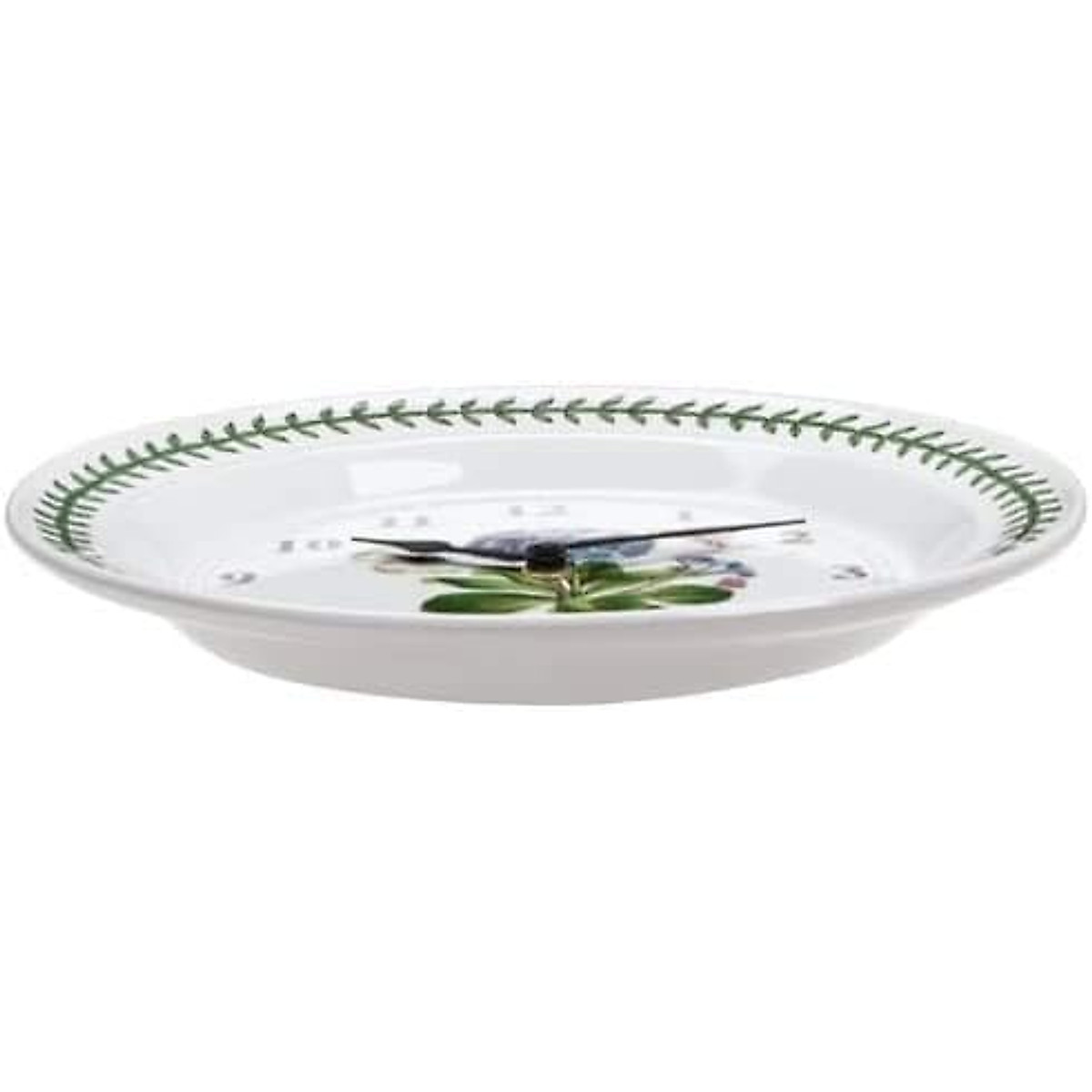 Portmeirion Botanic Garden 10.5" Wall Clock | Garden Lilac Motif | Fine Earthenware | Chip Resistant Glaze | Made in England | Ideal for Room & Kitchen Décor