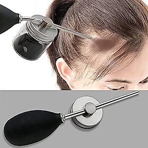 Denpetec Hair Fiber Applicator,Spray Applicator Pump Nozzle for Hair Fibers,Professional Hair Fiber Spray Applicator,Hair Loss Concealer Sprayer,Silicone Fiber Powder Hair Grooming Tool