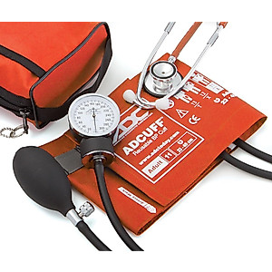 American Diagnostic Corporation Pro's Combo Ii Dh Pocket Aneroid Sprague Stethoscope Kit Orange Adult