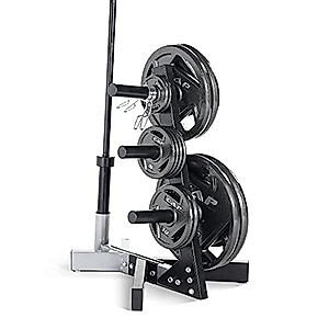 WF Athletic Supply Cast Iron 2-Inch Olympic Grip Plate for Strength Training, Muscle Toning, Weight Loss & Crossfit - Charcoal, 5LB, Set of 2