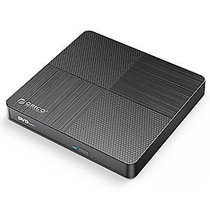 ORICO External CD/DVD Drive Burner Portable CD/DVD +/-RW Drive/DVD CD ROM Rewriter Compatible with Laptop Desktop PC Windows Mac Pro MacBook-ORU2-01