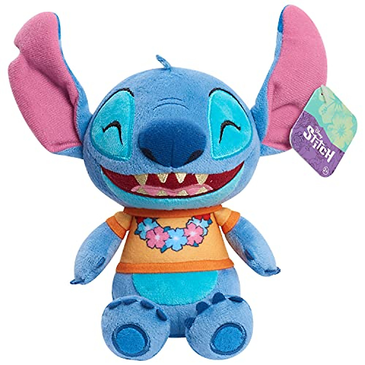 Disney’s Lilo & Stitch 7.5 Inch Beanbag Plushie, Tropical Shirt Stitch, Kids Toys for Ages 2 Up by Just Play