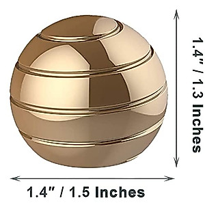 Aomeiter Desktop Motion Toys, Full Body Optical Illusion Fidget Spinner Ball, Creates a Mind-Bending Optical Illusion of Continuously Flowing Top Adult&Kids Pressure Reduction Toys Gifts