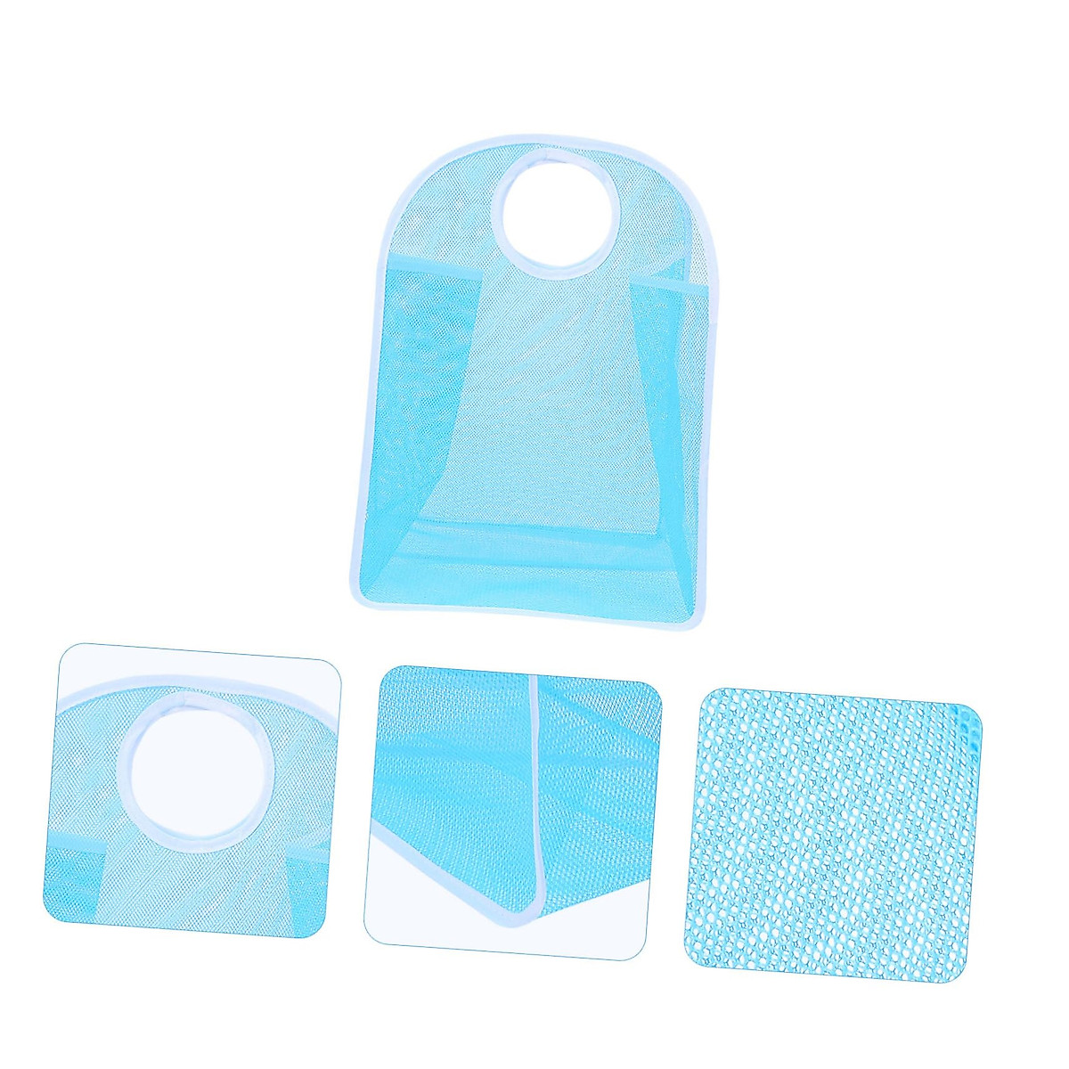 Totority 2pcs Toy Storage Basket Toy Collector Storage Organizer Pool Toy Bag Kid Toy Bag Beach Mesh Bags Beach Toy Holder Mesh Toy Bags Sand Pool Storage Bag Toys for Blue Nylon