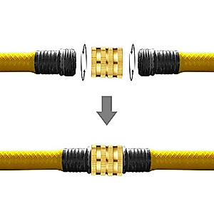 Tatuo 6 Pack Garden Hose Connector Adapter, Male to Male, Female to Female, Hose End Cap, 3/4 Inch Connector Extra 10 Pack Washers