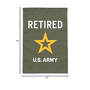 U.S. Army Retired Logo Garden Yard Flag