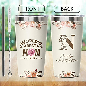GIfts for Mom from Daughter Son Husband Personalized Tumbler for Christmas Birthday Valentine Mothers Day Custom Insulated Stainless Steel Tumblers