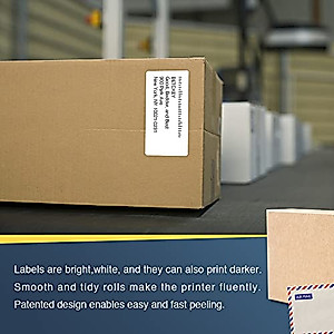 BETCKEY - Compatible Multi-Purpose Labels Replacement for Brother DK-1240 (4 in x 2 in), Use with Brother QL Label Printers [6 Rolls/3600 Labels]