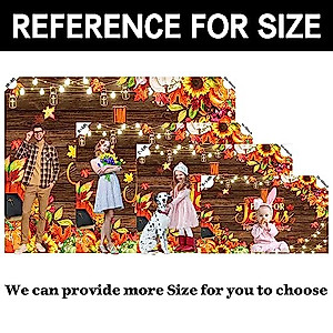 Swepuck 72x43inch Fall for Jesus Backdrop He Never Leaves Photography Background Autumn Thanksgiving Party Decoration Maple Leaves Pumpkin Friendsgiving Photo Banner