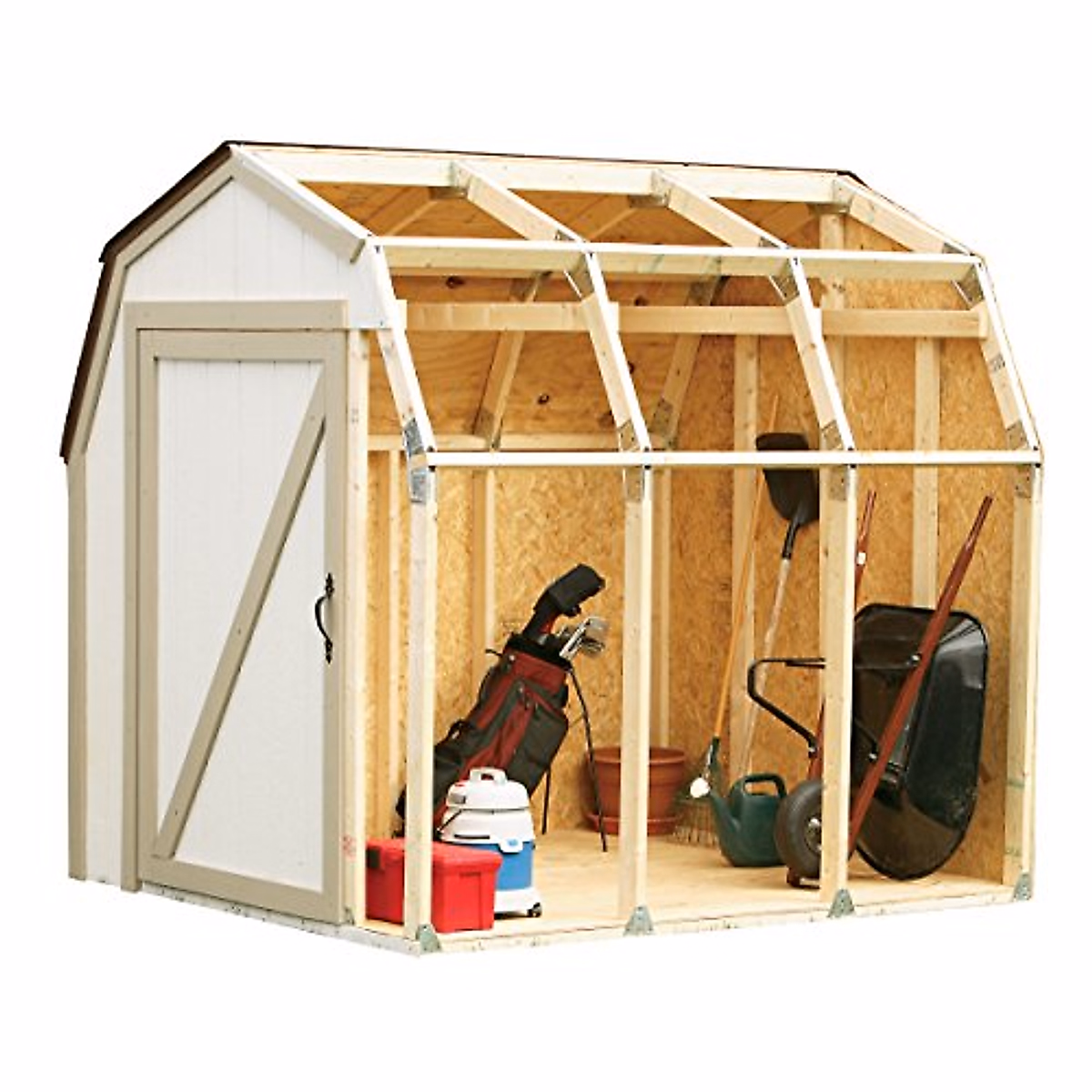 2 X 4 BASICS 90190MI 90190 Custom Barn, 2x4, 2x4basics Shed Kit with Peak Roof