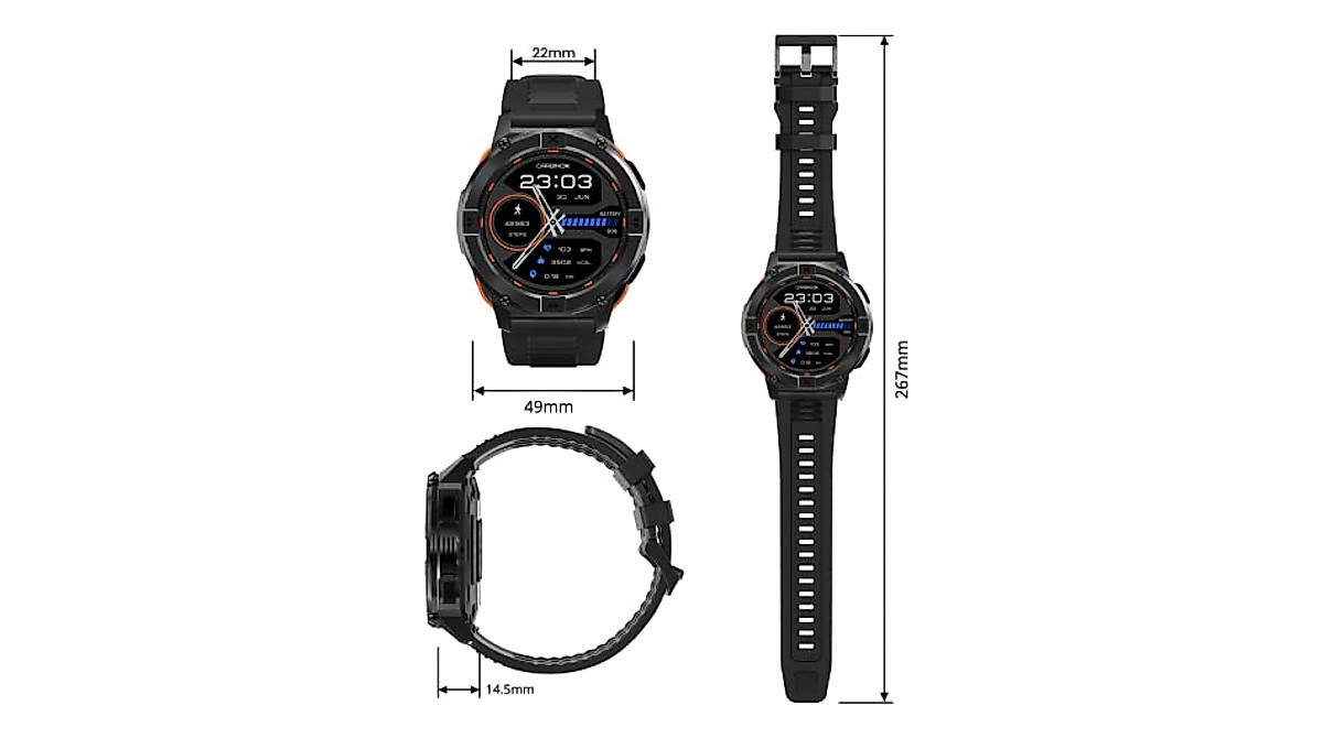 Carbinox X-Ranger Rugged Smart Watch - Tough & Durable