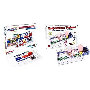 Snap Circuits Beginner, Electronics Exploration Kit, Stem Kit for Ages 5-9 (SCB-20) & Elenco Jr. SC-100