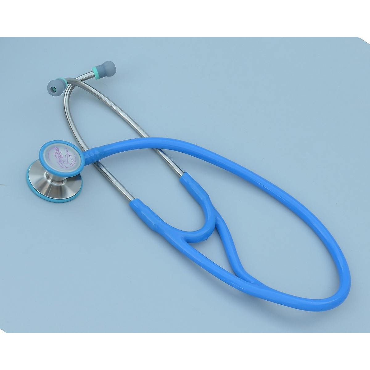 Kila Scopes Virtuoso Stethoscope - Professional Dual Head Cardiology & Diagnostic Stethoscope for Doctors and Nurses - with Accessories, K750 Sky Blue