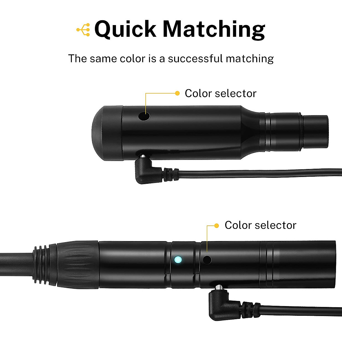 Donner Wireless DMX512 DJ 2.4G DMX Wireless Controller 3 Receivers with Built-in Battery & Light Dome & 1 Transmitter Stage Lighting Control for LED Stage Disco Party Bar Lighting 4pcs Black