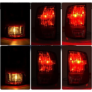 Wztepeng Ram Tail Light Compatible With 2009-2018 Dodge Ram 1500 2500 3500 Taillight With Bulb Inside (Driver And Passenger Side)