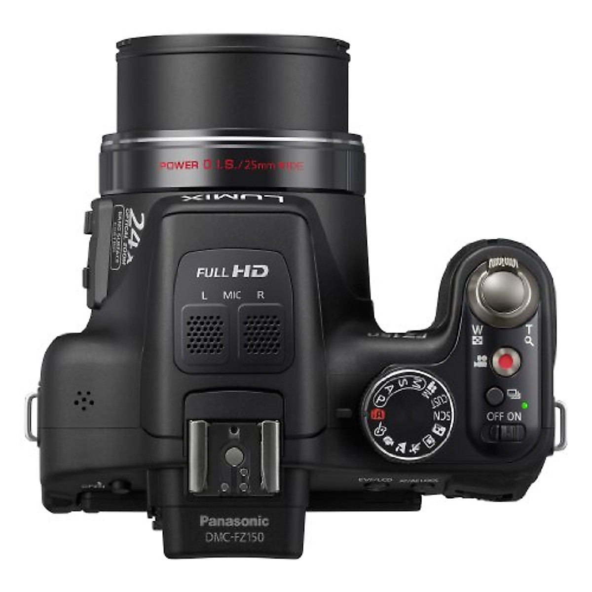 Panasonic DMC-FZ150K 12.1 MP Digital Camera with CMOS Sensor and 24x Optical Zoom (Black) (Discontinued by Manufacturer)