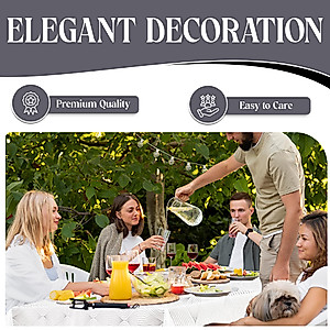 Majestic Giftware Velvet Tablecloths for Rectangle Tables | (70/160) - TC1409 Silver Infinity Print Hem Stitch Dining Table Cover | Decorative Washable Rectangle Tablecloth for Kitchen, Dinning, Party