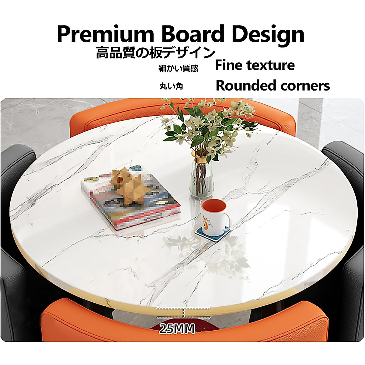 Office Reception Room Club Table and Chair Set, Space-Saving Conference Table Dining Table, Dining Table and Chair Set Office Meeting Room Reception Negotiation 1 Table 4 Chairs for Family Apartment (